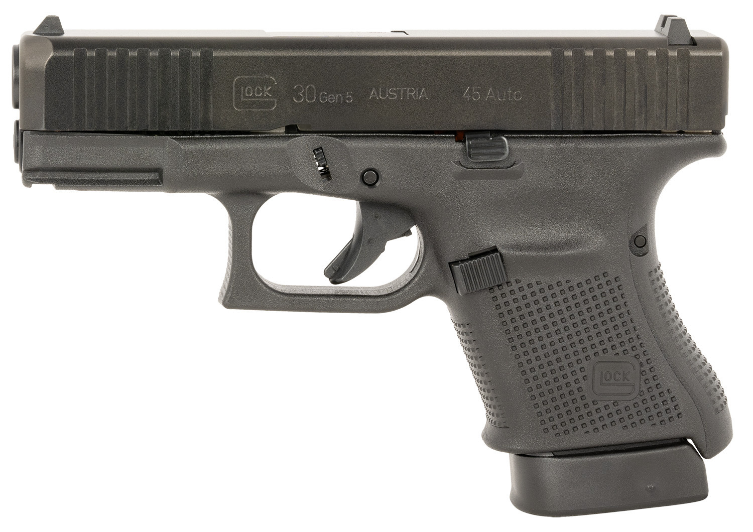Glock G30 Gen5 Sub-Compact Frame 45 ACP 10+1, 3.78" Black GMB Barrel ...