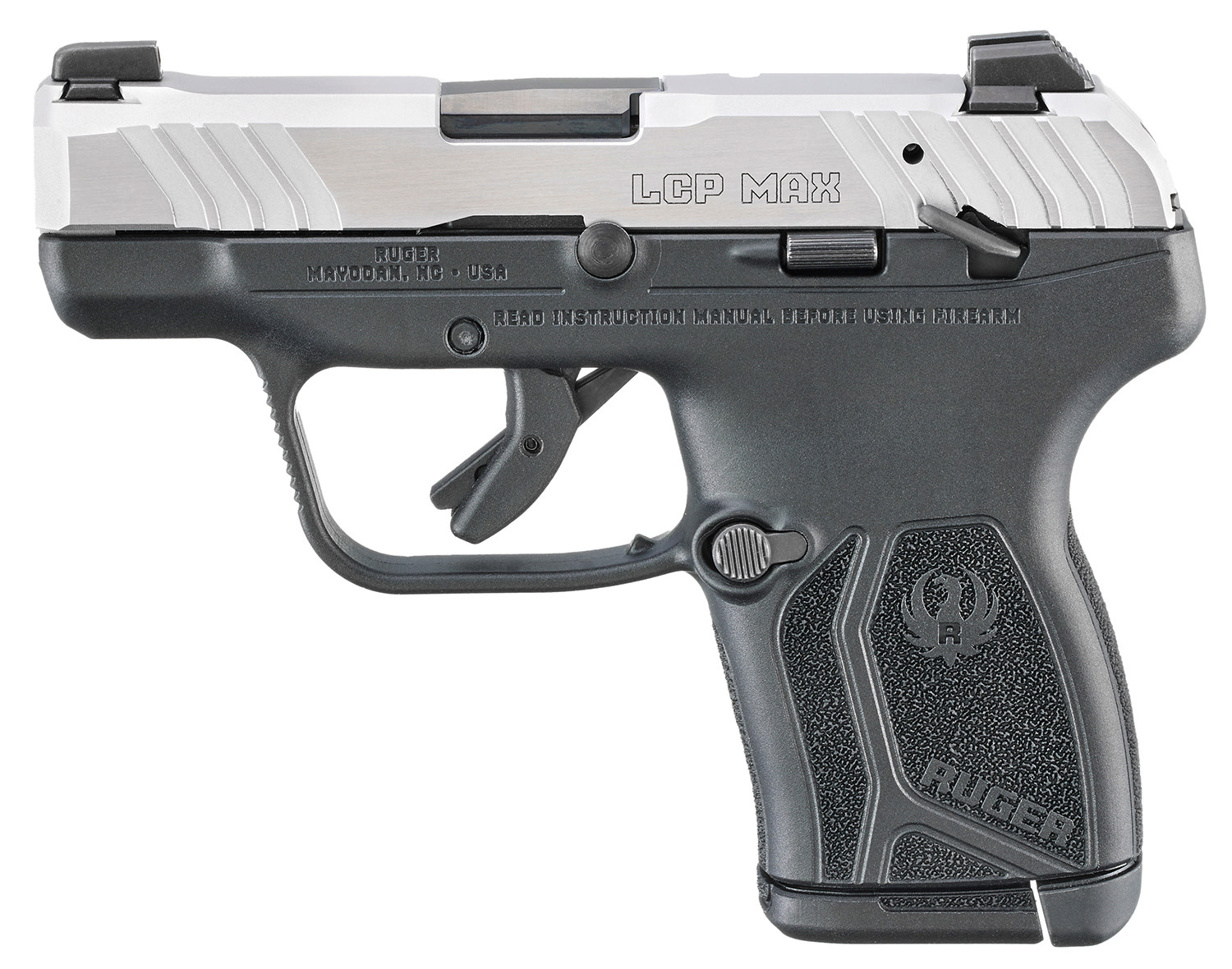 Ruger LCP Max Compact Frame 380 ACP 10+1 2.80" Black Oxide Alloy Steel ...