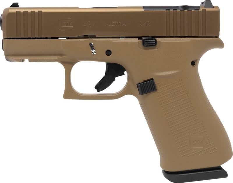 Glock 43X MOS 3.41" 9mm 10rd Pistol, Coyote - Freedom Firearms