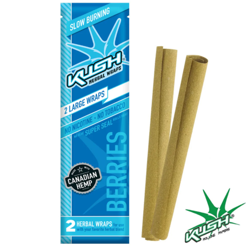 Kush Conical Herbal Wraps ULTRA: 2 King Size Pre-Rolled Conical Wraps ...