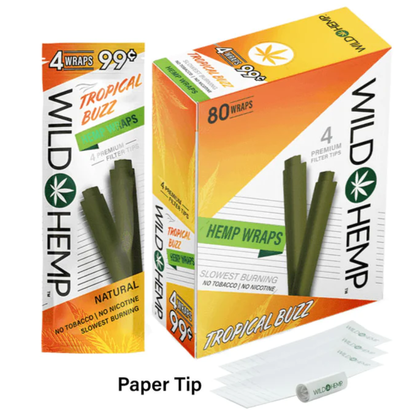 Wild Hemp w/ Premium Filter Tips - 4 Pack - www.eDankest.com