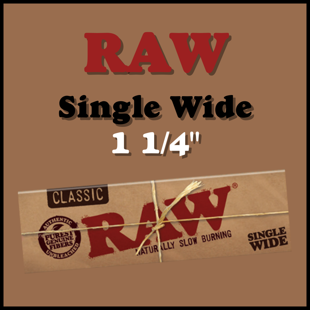 RAW Classic Single Wide Rolling Papers - www.eDankest.com