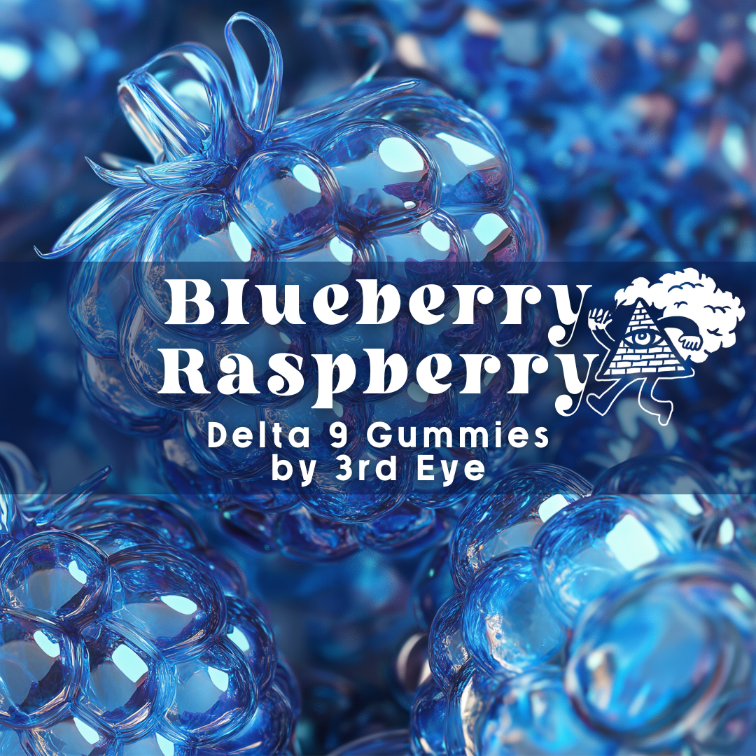 3rd Eye Delta 9 Gummies - Blueberry Raspberry - www.eDankest.com