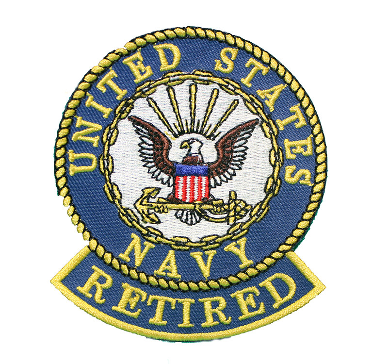 Patch Navy Emblem Retired - Air Force Armament Museum Gift Shop