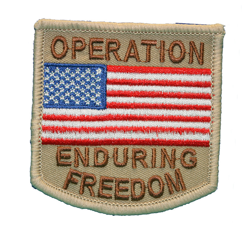 Patch Operation Enduring Freedom with Flag - Air Force Armament Museum ...