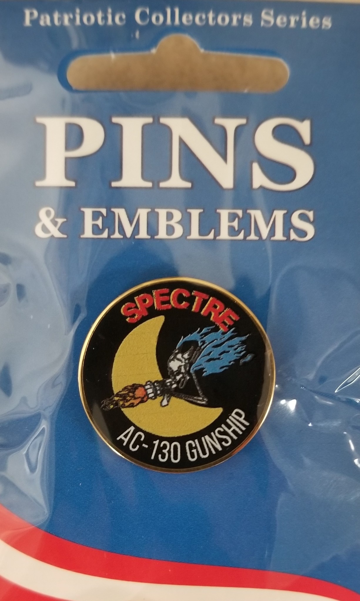 Pin AC-130 Gunship Spectre 1” round - Air Force Armament Museum Gift Shop