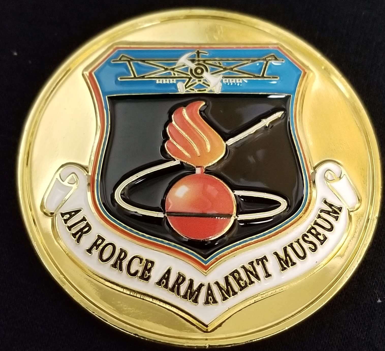 Challenge Coin AFAM Logo and B-25B - Air Force Armament Museum Gift Shop
