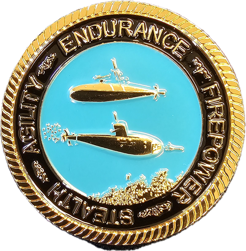 Challenge Coin - Submarine Service - Air Force Armament Museum Gift Shop