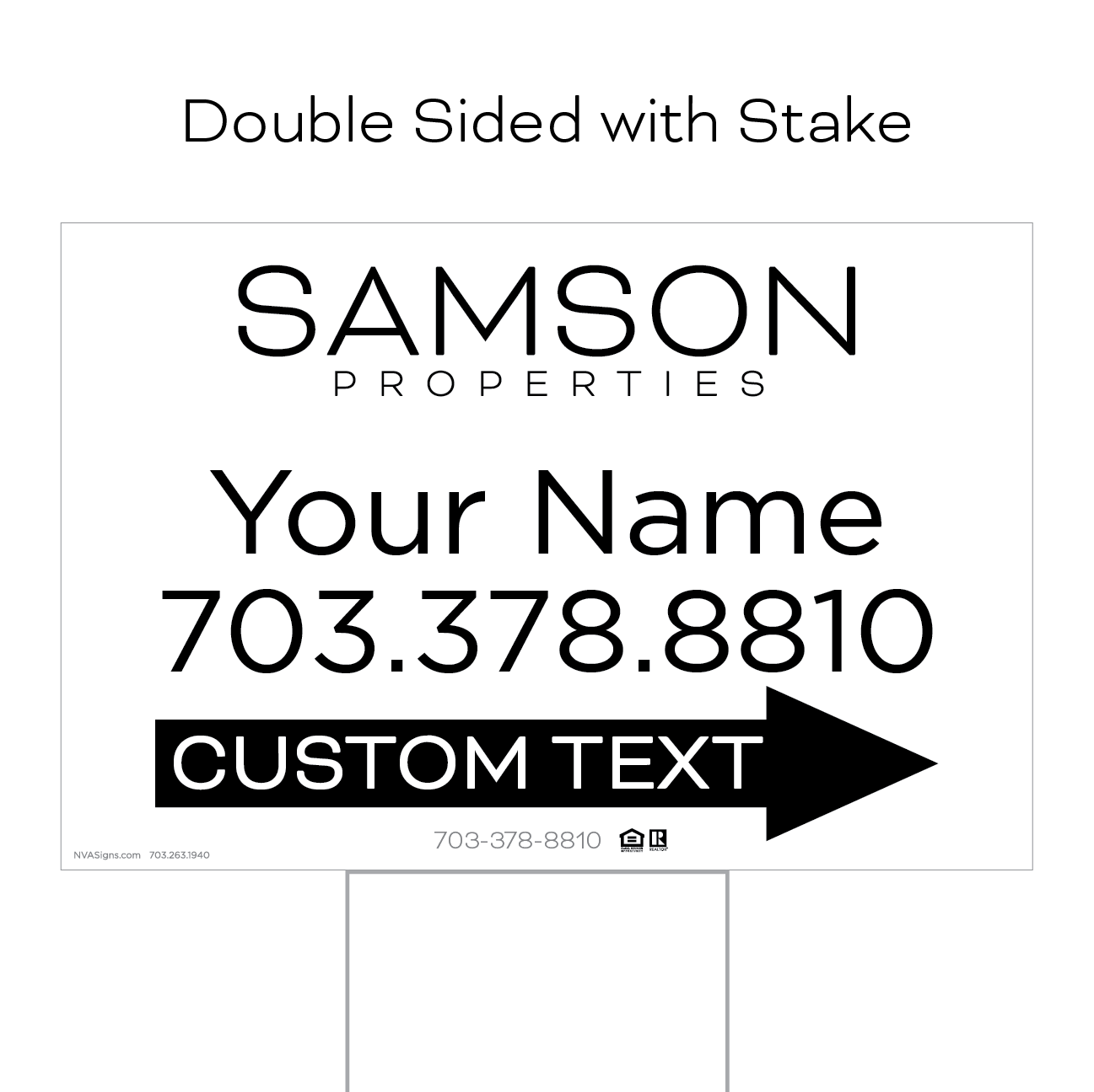 12" x 18" CUSTOM Directionals - NVA Signs and Striping