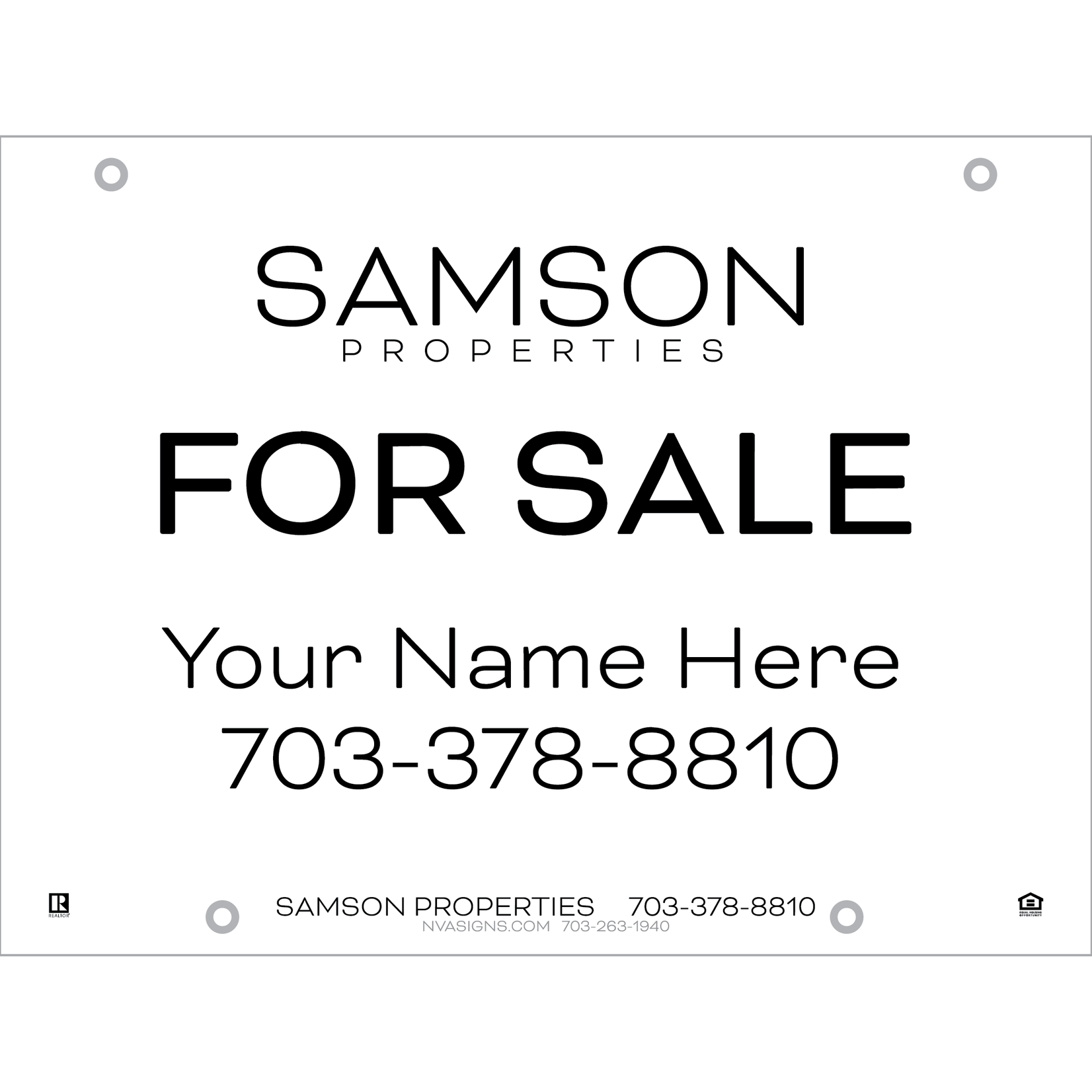 18 X 24 Economy Listing Sign NVA Signs And Striping