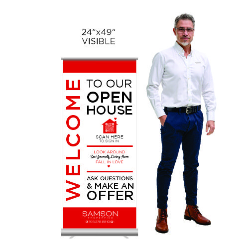 Design 3 Standing Banner - NVA Signs and Striping