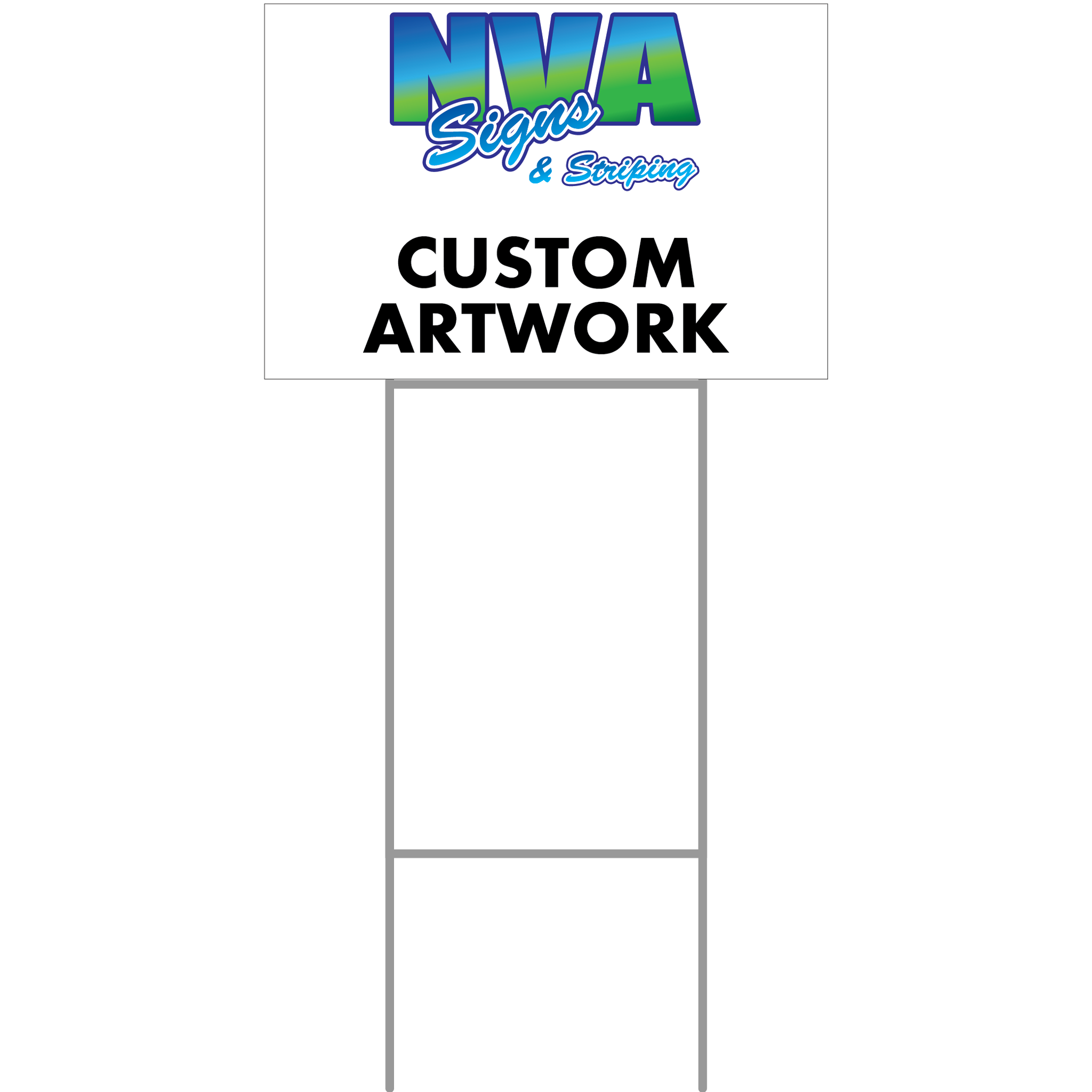 12" x 18" Custom Directional - NVA Signs and Striping