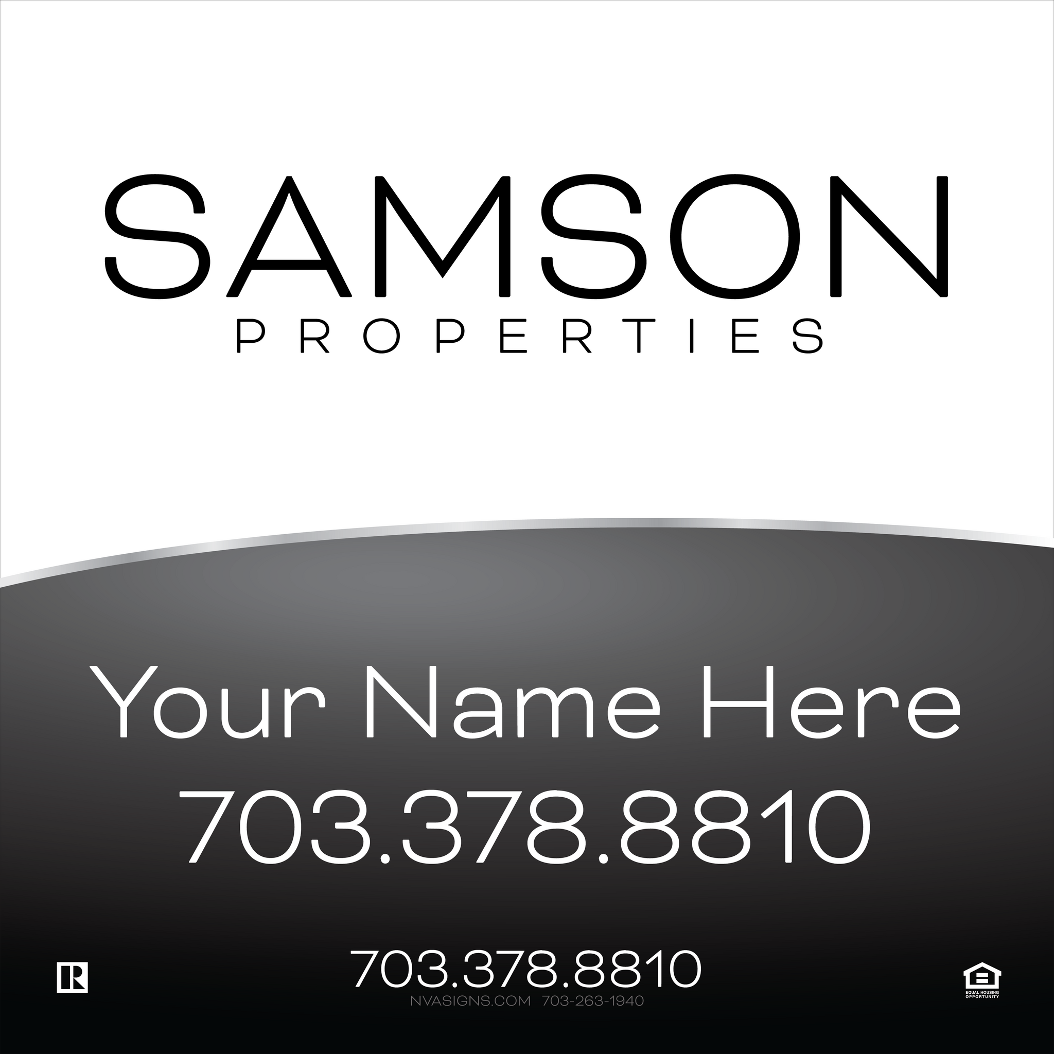 Samson Properties 24" x 24" Listing Sign - Design 14 - Custom Samson ...