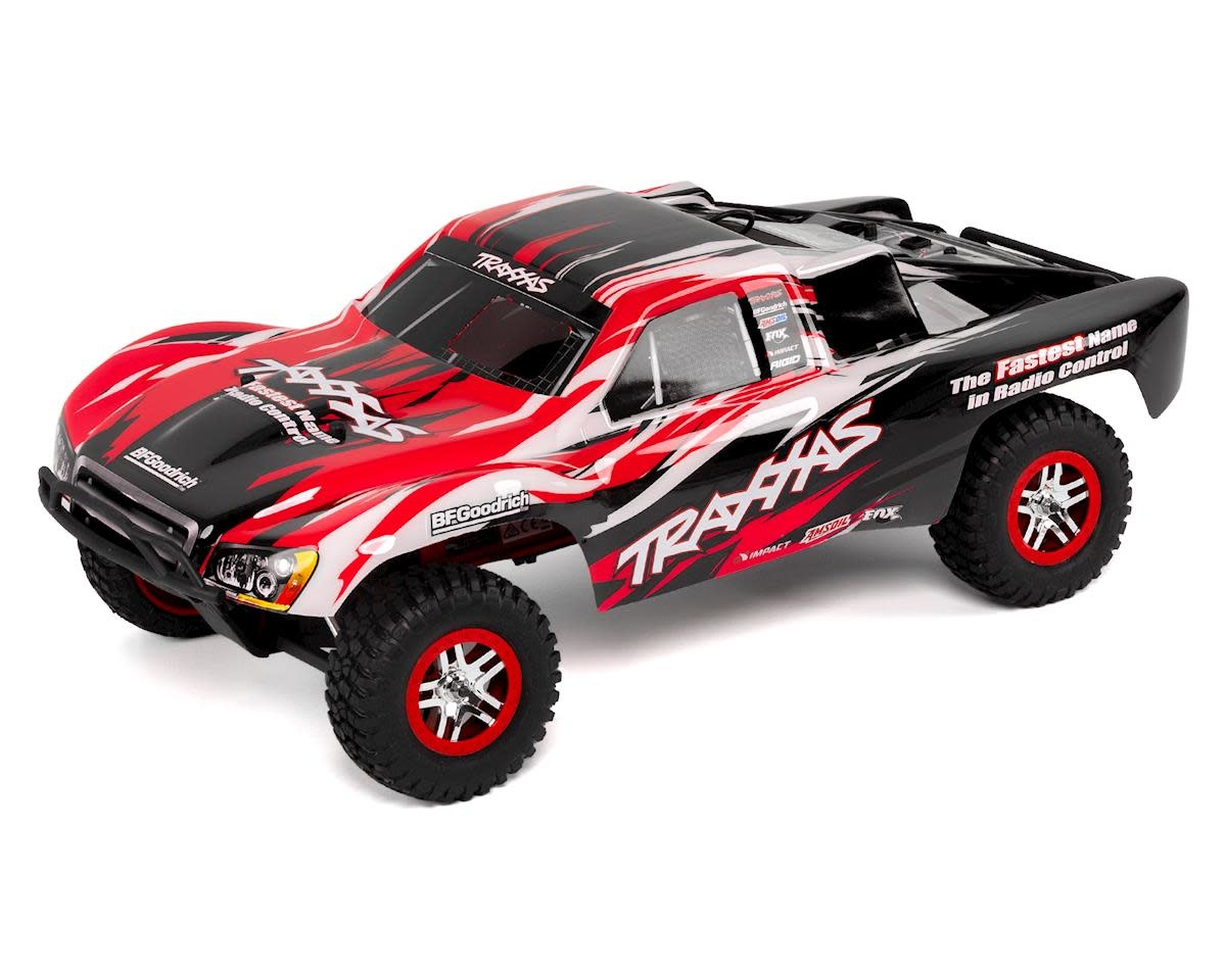 Traxxas Slayer Pro 4X4 1/10-Scale 4WD Nitro-Powered SC Truck (Red ...