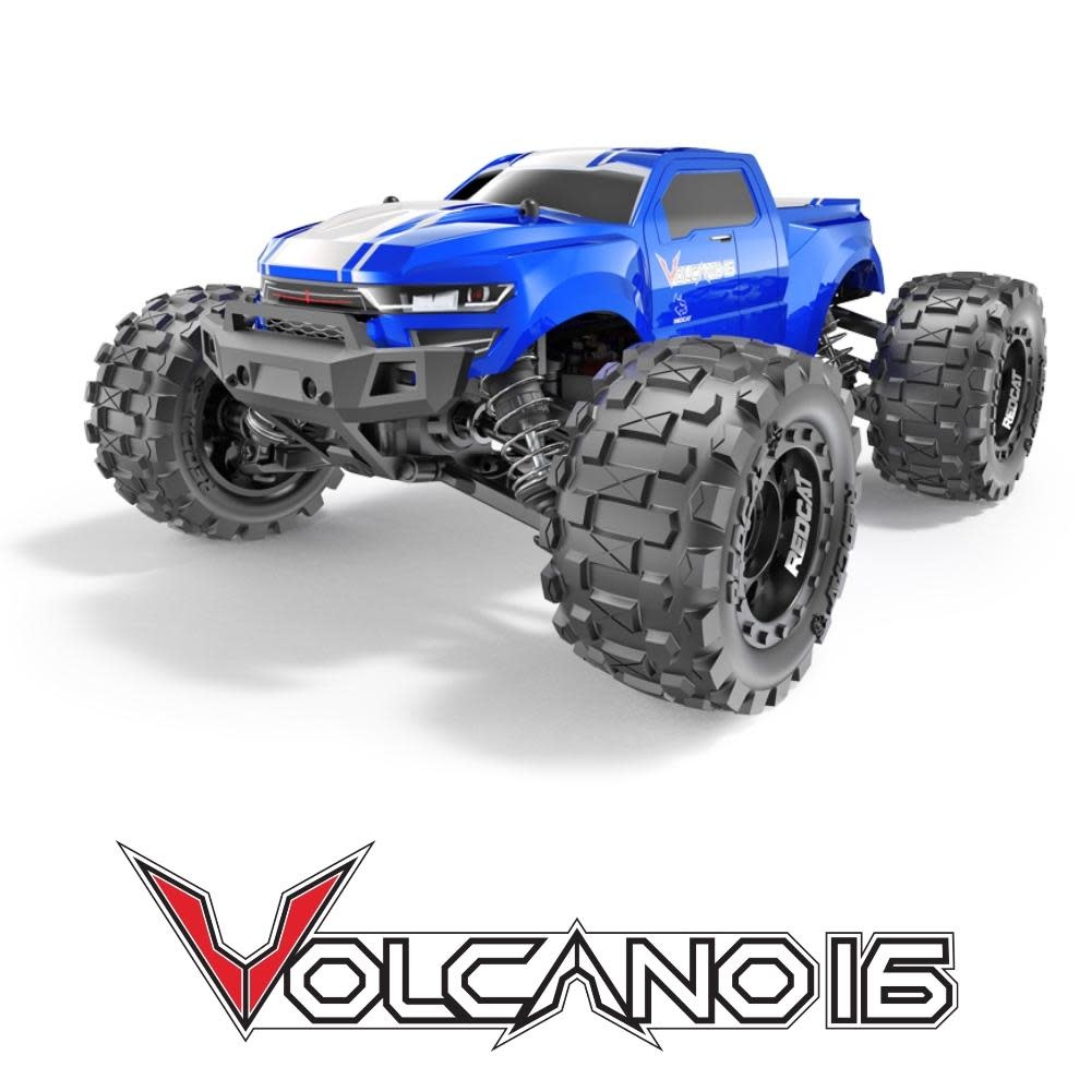 Volcano-16 1/16 Scale Monster Truck - Blue - AZRC Hobbies