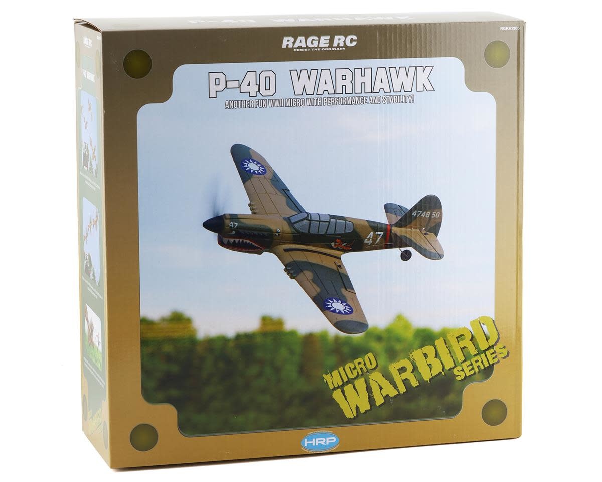 Rage rc RAGE Curtiss P-40 Warhawk Micro Warbirds RTF Electric Airplane ...