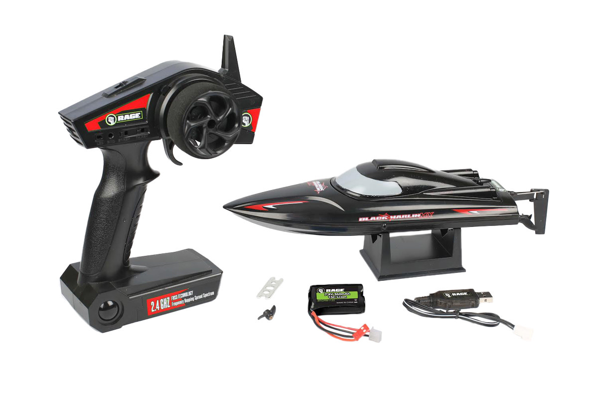 Rage Black Marlin MX Micro Electric RTR Boat - AZRC Hobbies
