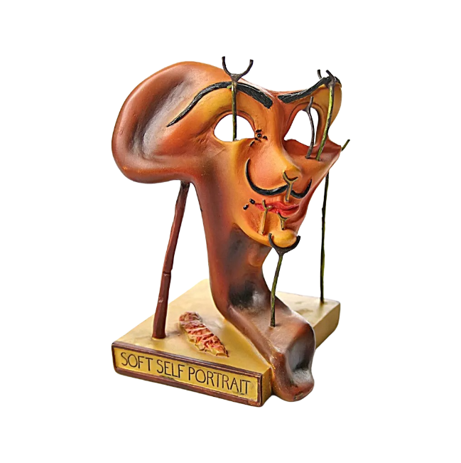 SELF PORTRAIT WITH FRIED BACON SURREALISM STATUE BY SALVADOR DALI ...