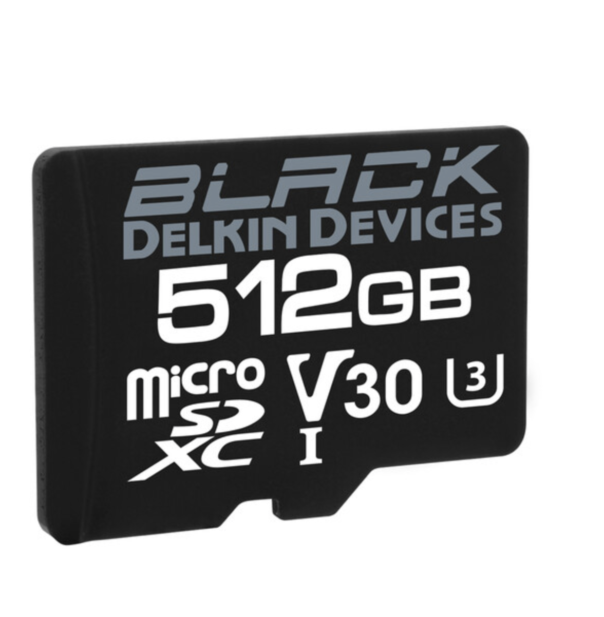 Delkin Devices 512GB BLACK UHS-I microSDXC Memory Card with SD Adapter ...