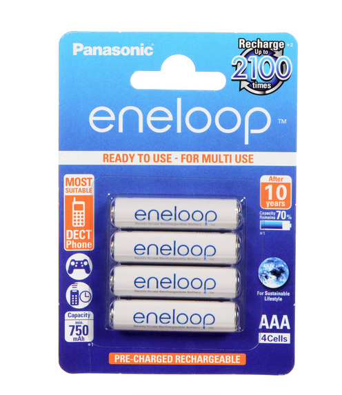 Panasonic Eneloop Pro AAA Rechargeable Ni-MH Batteries (950mAh, 4-Pack ...