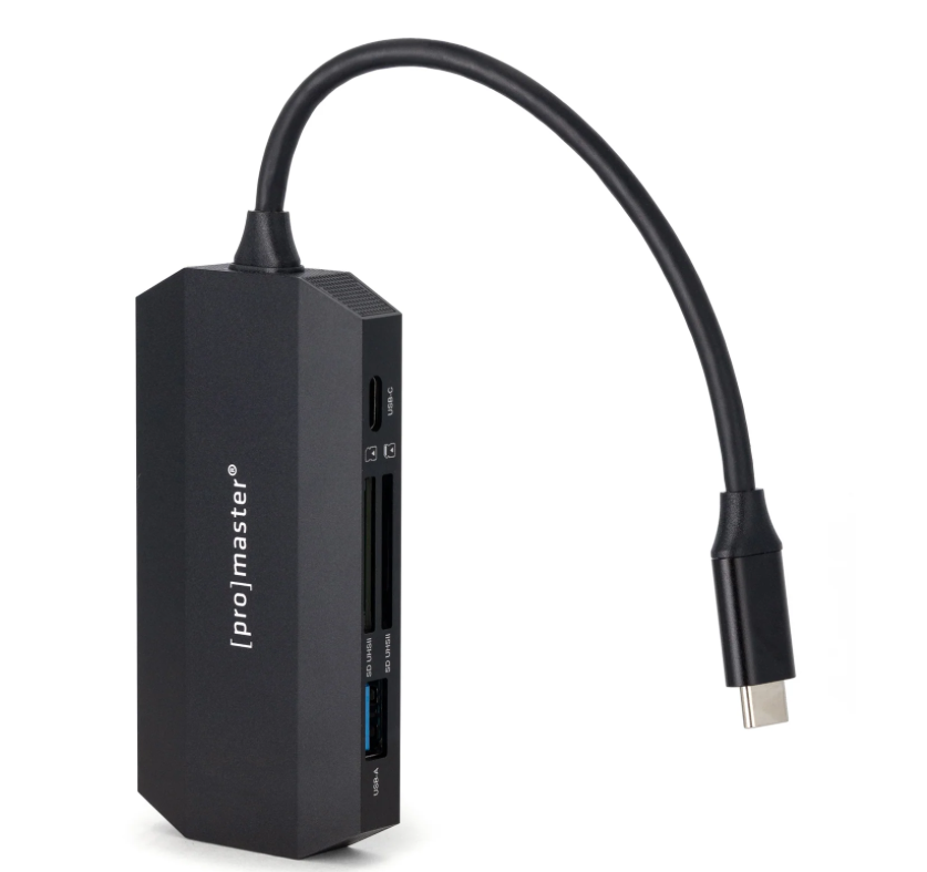 ProMaster USB-C Card Reader & Hub FOR 2 SD Cards - Stewarts Photo