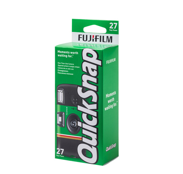 FUJIFILM QuickSnap Flash 400 One-Time-Use Disposable Camera (27 ...
