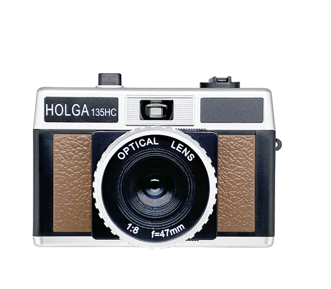 Holga 135HC Half Frame 35mm Film Camera - Black and Brown - Stewarts Photo
