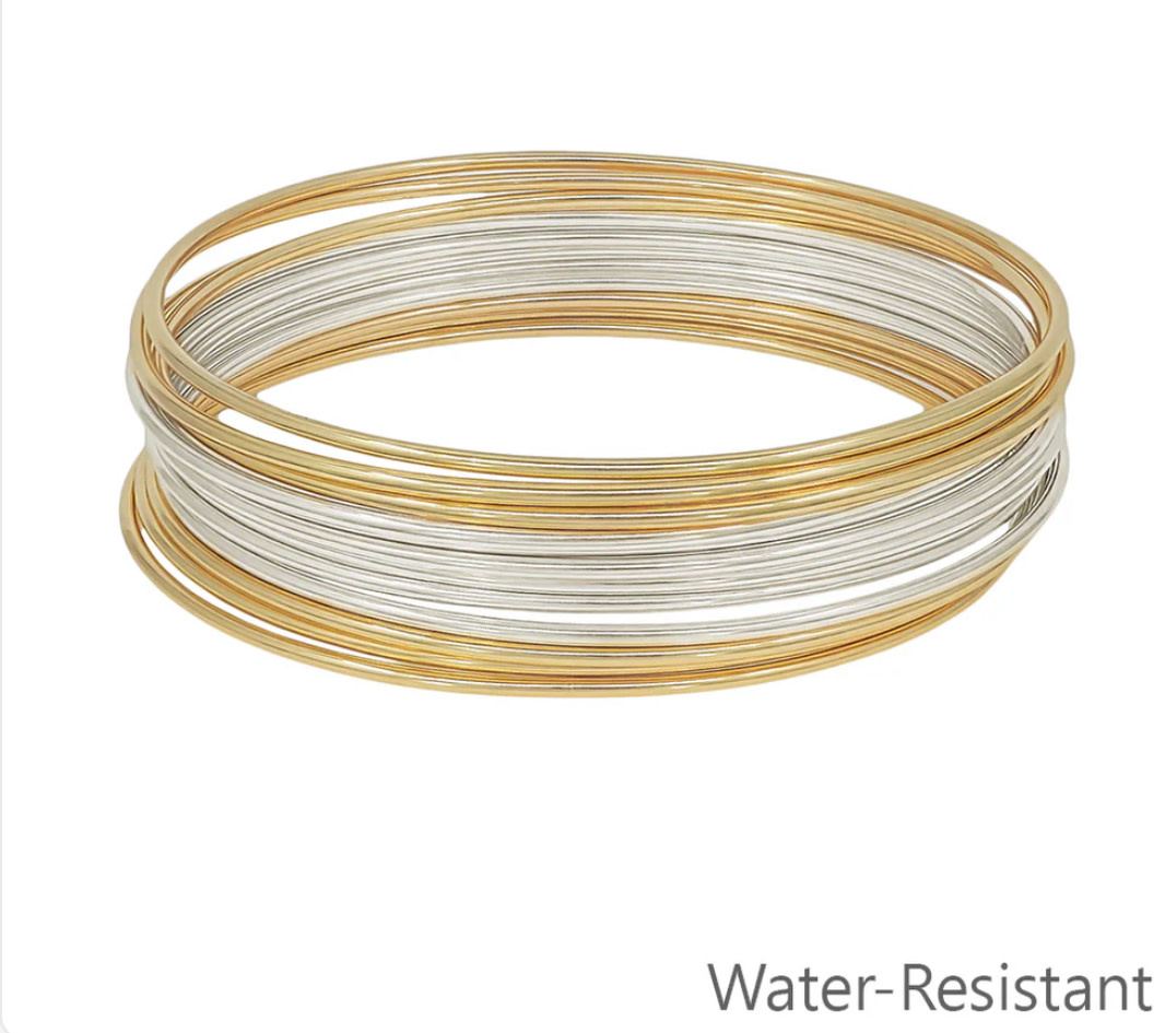 Gold & Silver Bangle Set-WATERPROOF - Once Upon A Dress| Ridgeland MS ...
