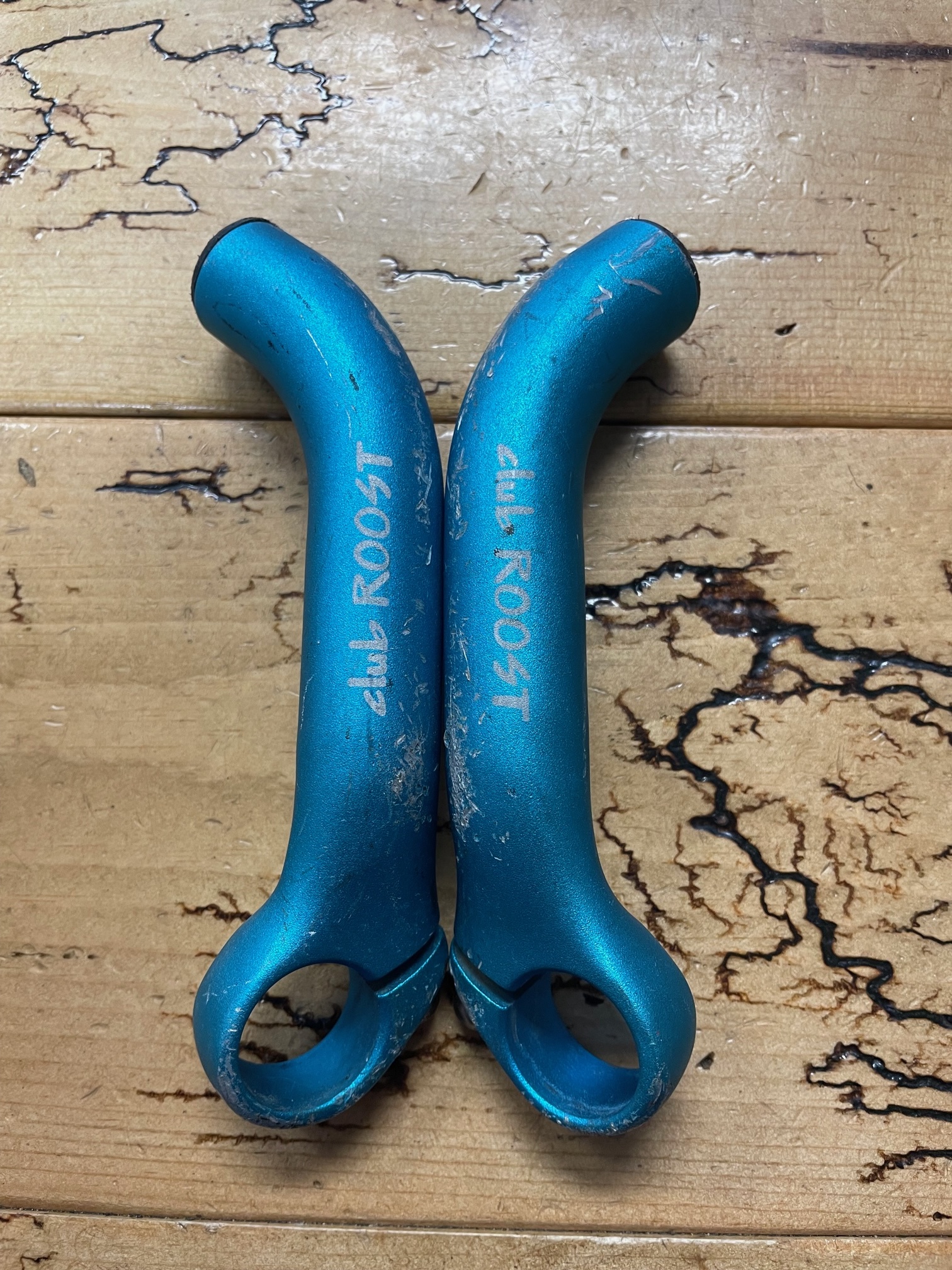 Club Roost Turquoise Bar Ends - Gringineer Cycles