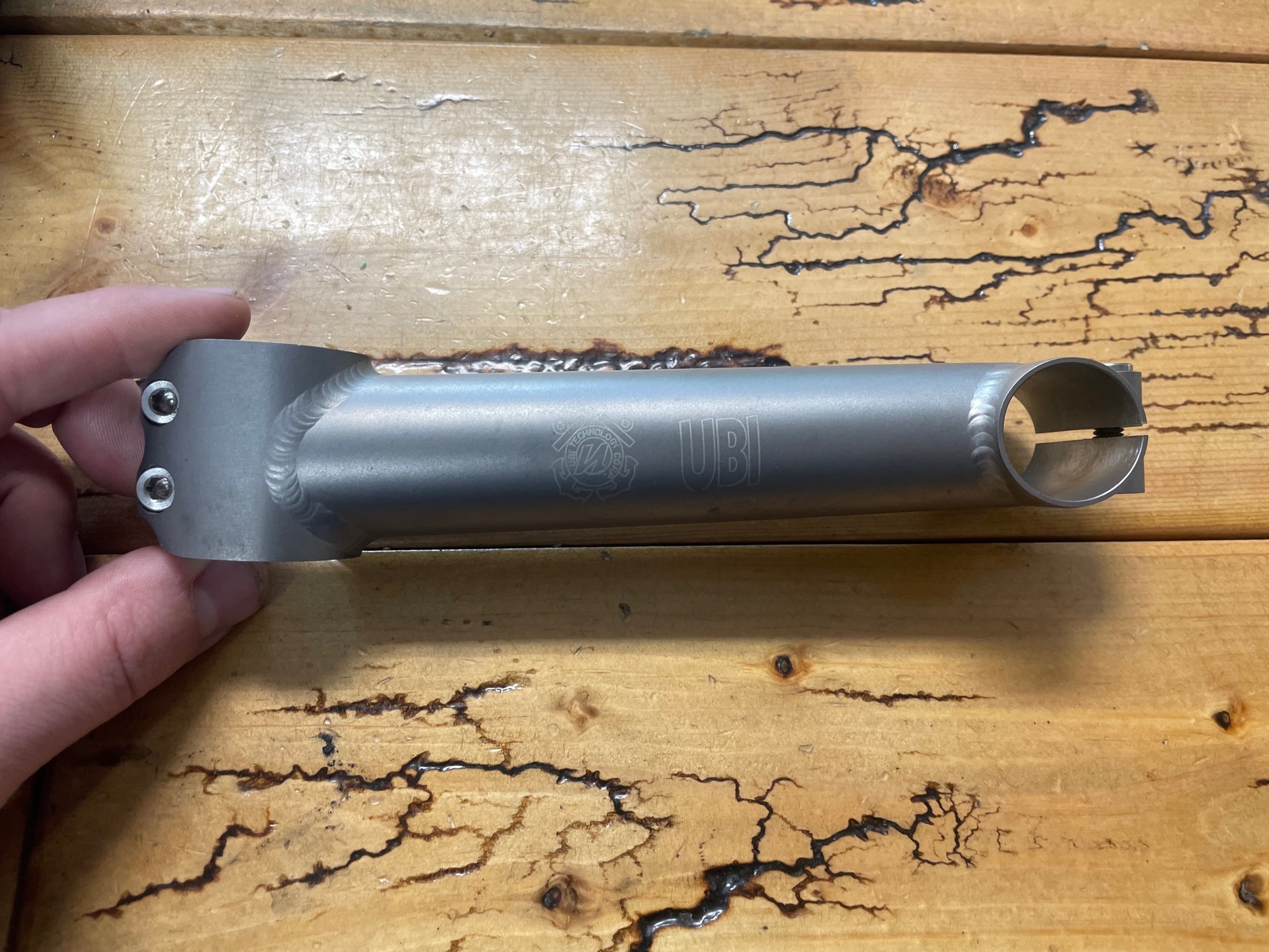 UBI Technology's Titanium 150mm 1 1/8 Threadless Stem - Gringineer Cycles