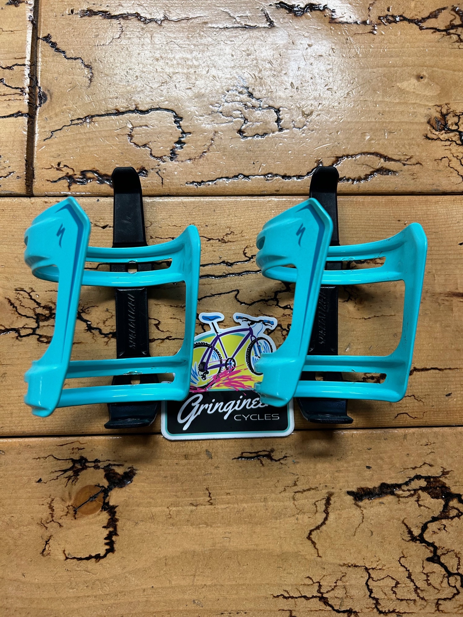 Specialized Roll Cage Black and Hyper Green Set of 2 - Gringineer Cycles