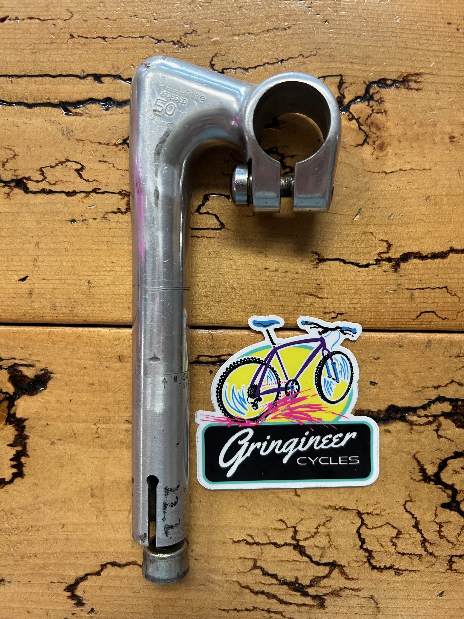 Sunshine Forged 50mm 1 Inch Quill Stem - Gringineer Cycles