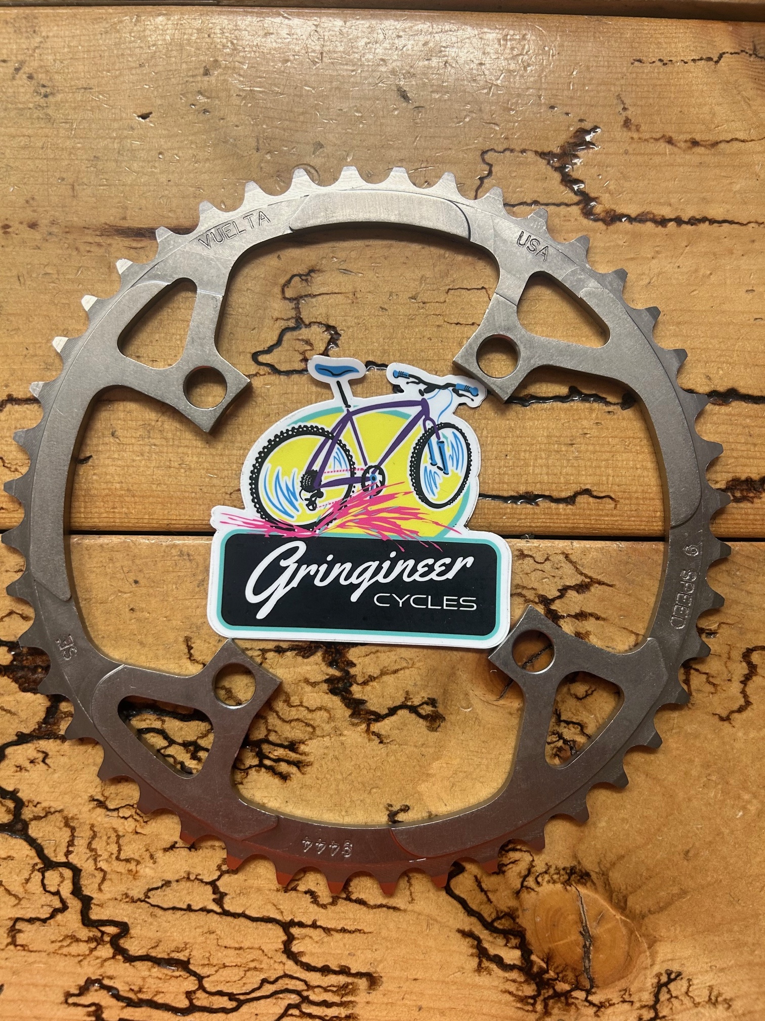Vuelta 44 Tooth 9 Speed 94 BCD Chainring - Gringineer Cycles