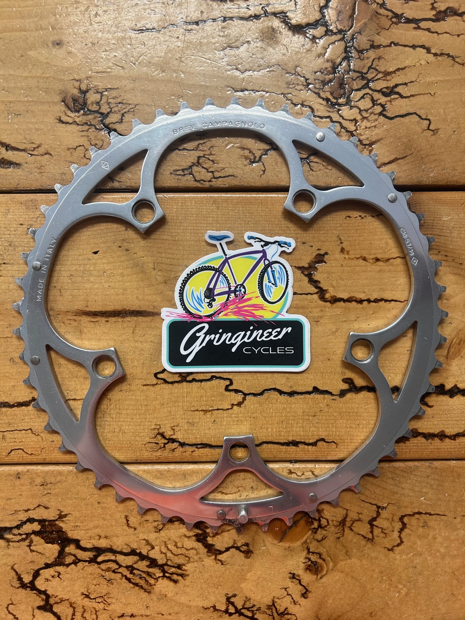 Campagnolo 53 Tooth 10 Speed 135 BCD Chainring - Gringineer Cycles