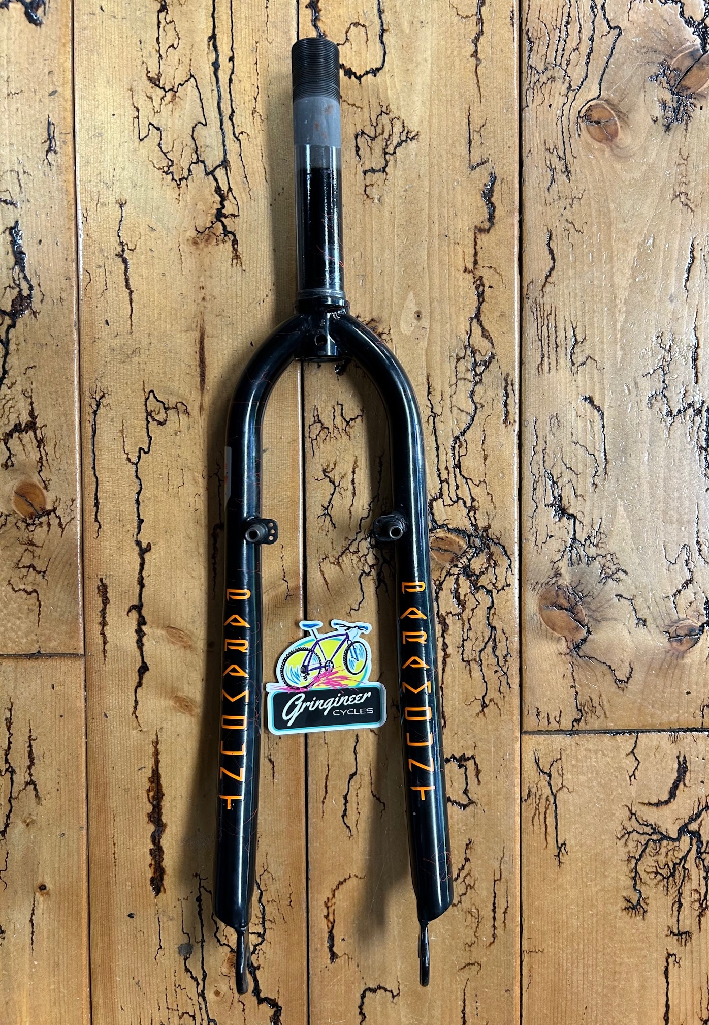 Schwinn Paramount Black Orange Splatter MTB 1 1/8 Threaded 26" Fork ...