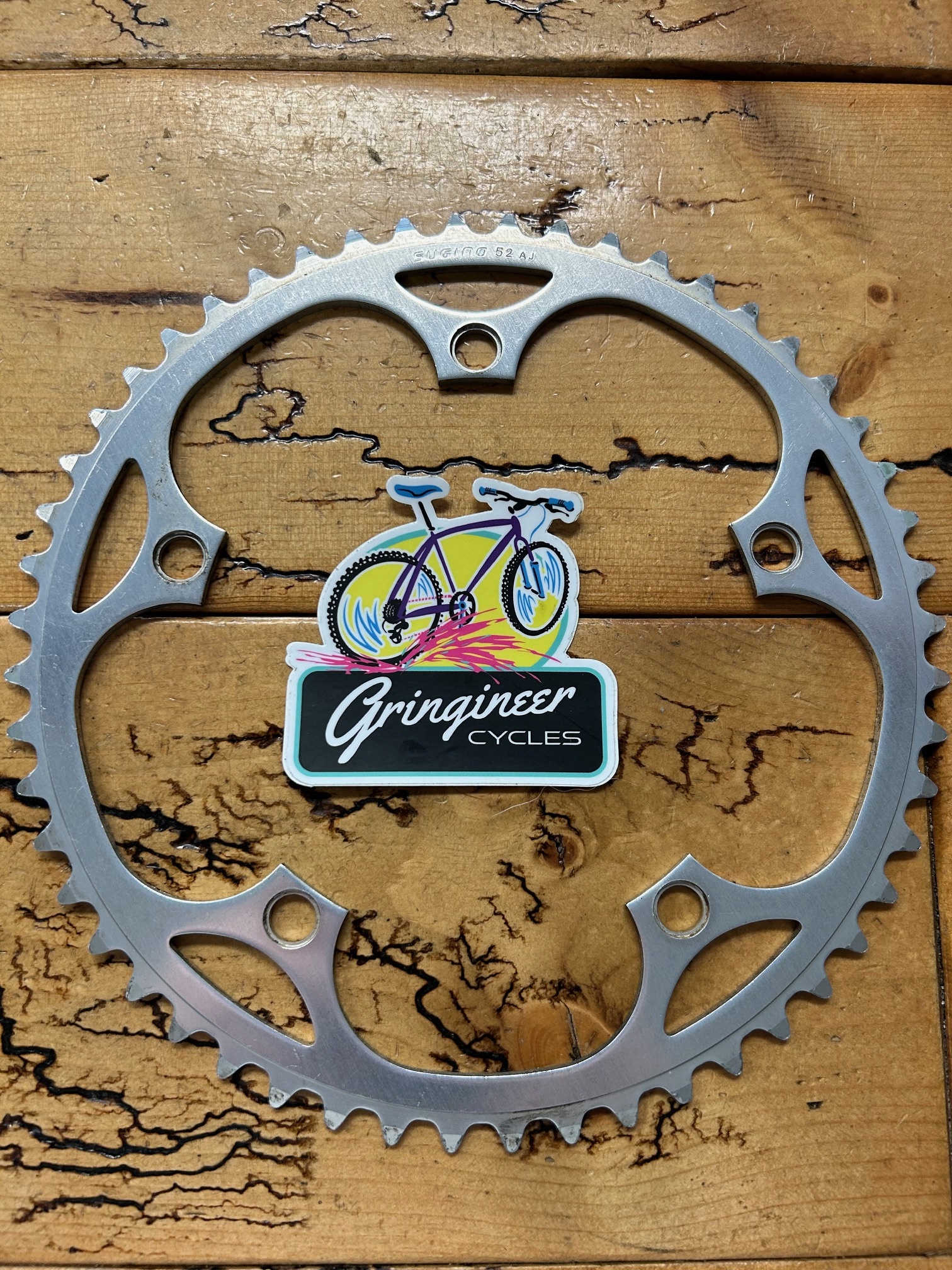 Sugino 52 Tooth 5 Bolt 144 BCD Chainring - Gringineer Cycles