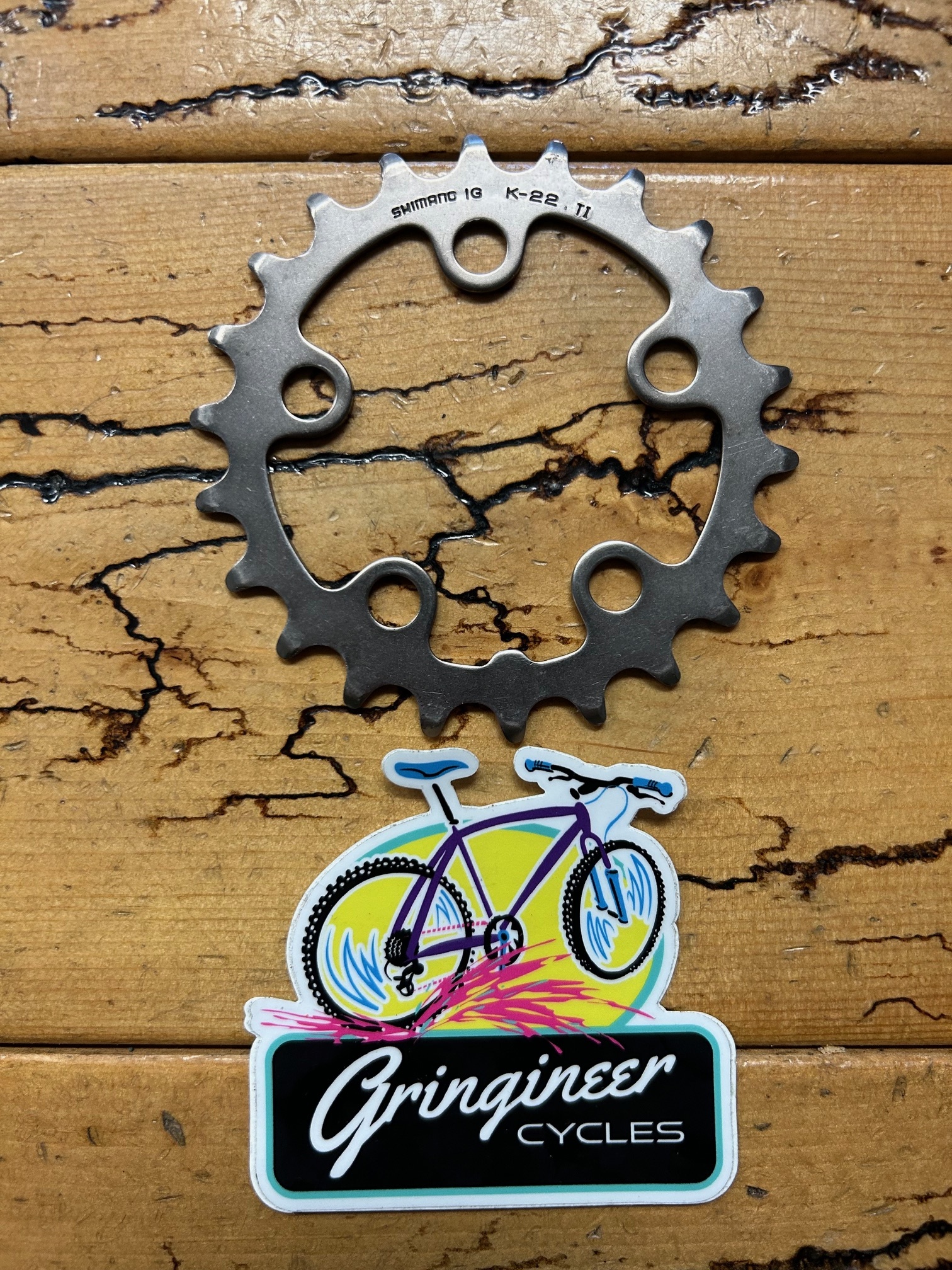 Shimano 22 Tooth 58 BCD Chainring - Gringineer Cycles