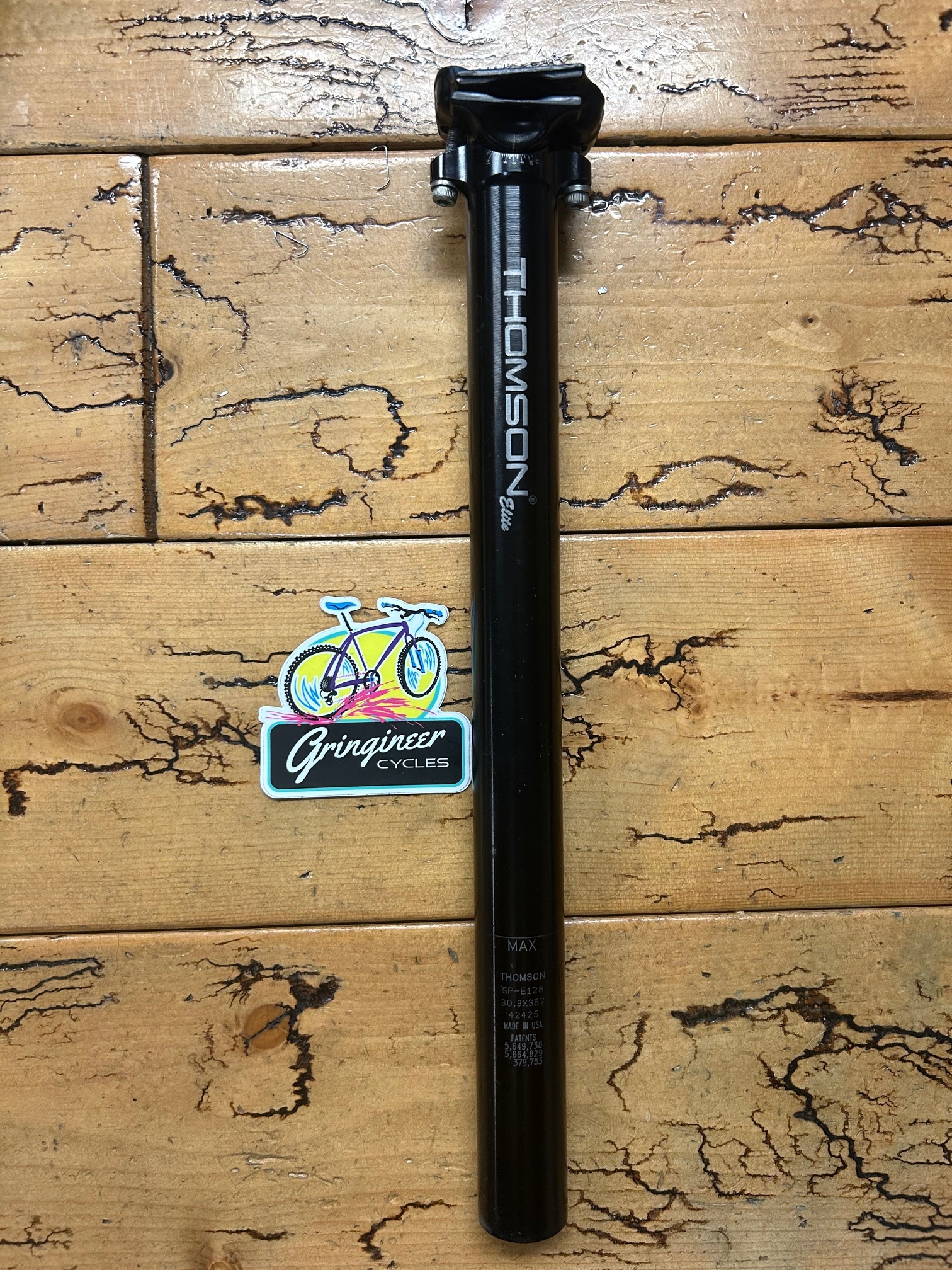 Thomson Elite SP-E128 30.9x367 Seatpost - Gringineer Cycles