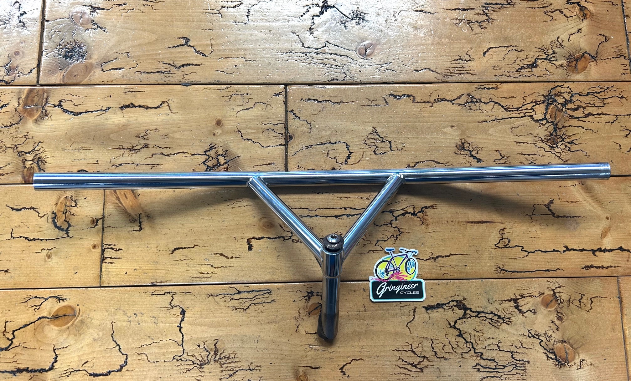 SBC 690mm Bull Moose Chrome Handlebar - Gringineer Cycles