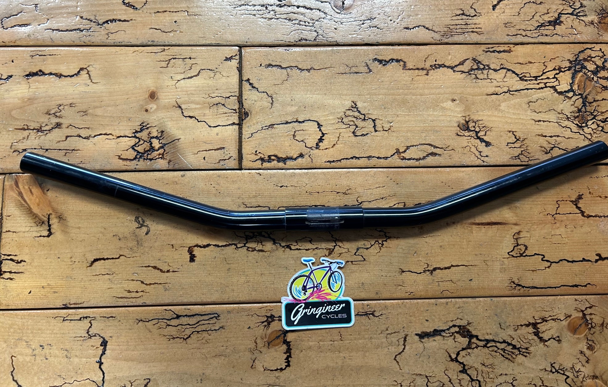 Nitto 610mm 25.4mm Black Swept Back Handlebar - Gringineer Cycles