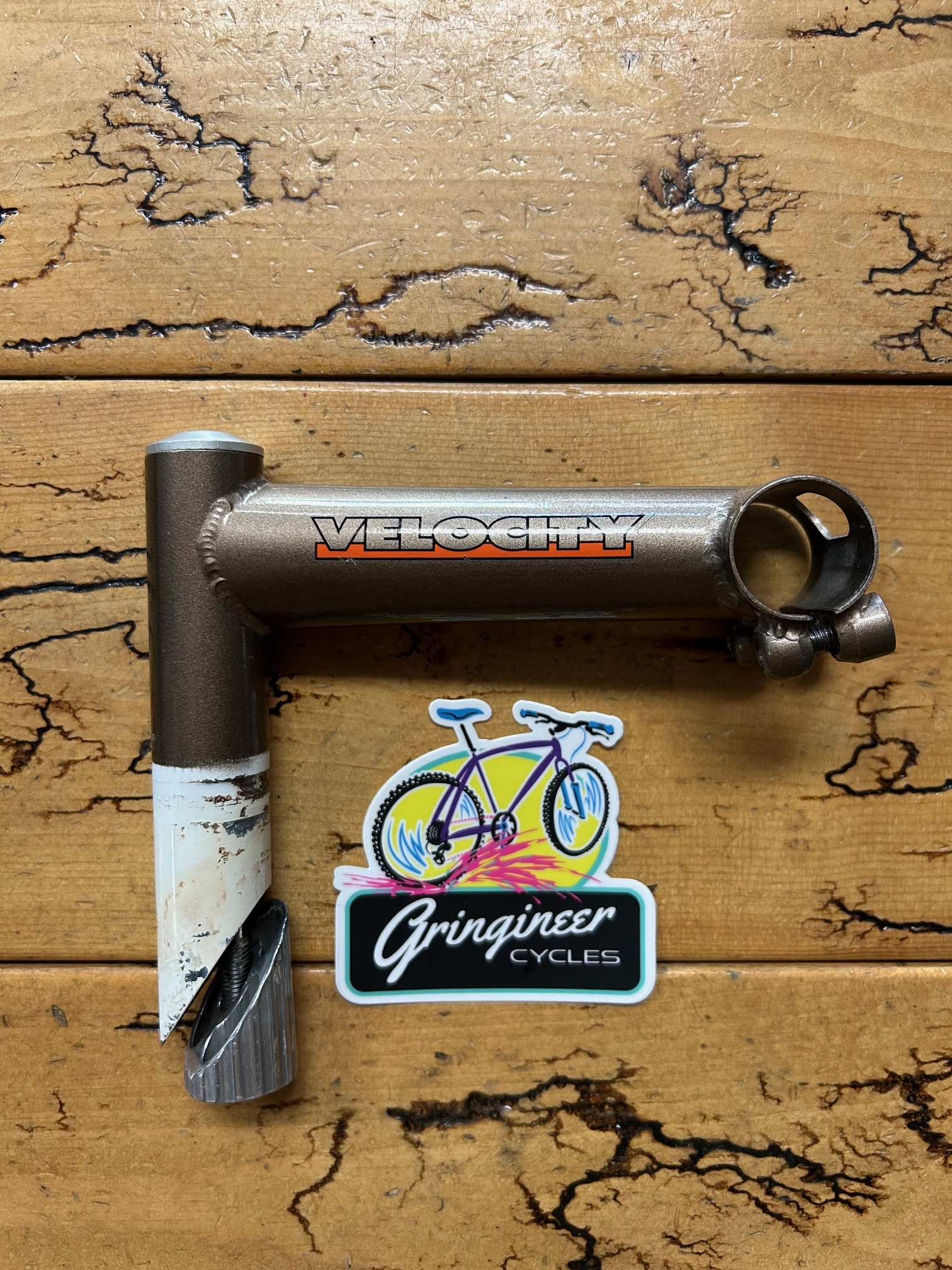 Kona Velocity 125mm Copper 1 1/8 Inch Quill Stem - Gringineer Cycles