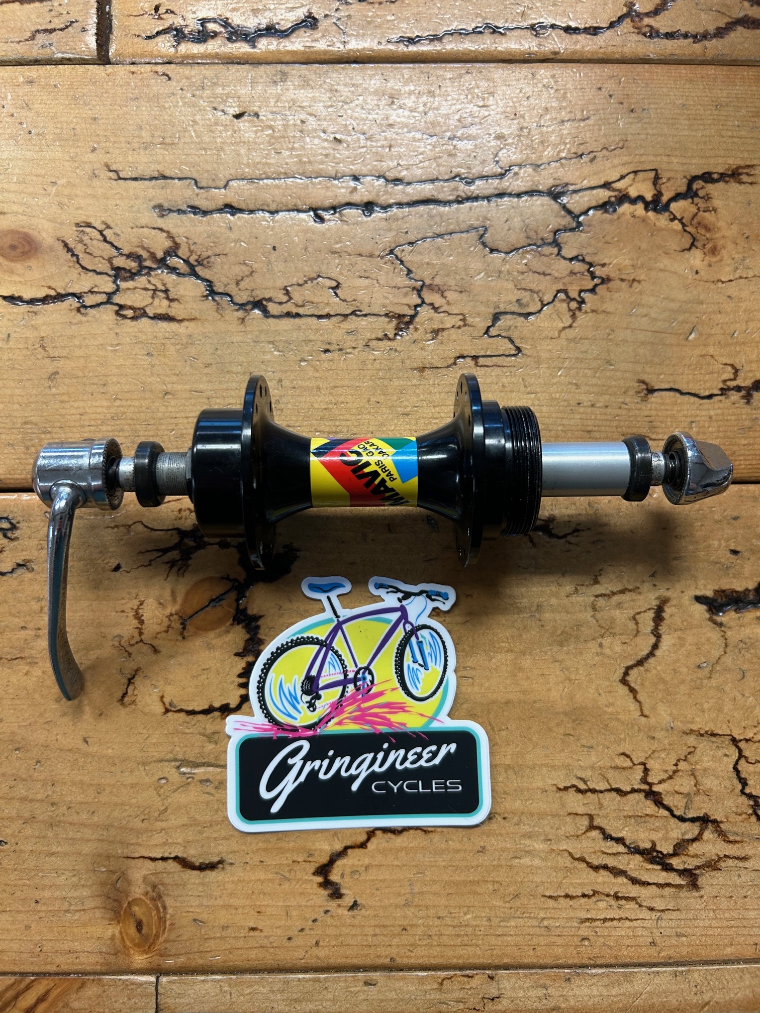 Mavic Paris Gao Dakar 28 Hole 135mm Rear Hub With Skewer - Gringineer ...