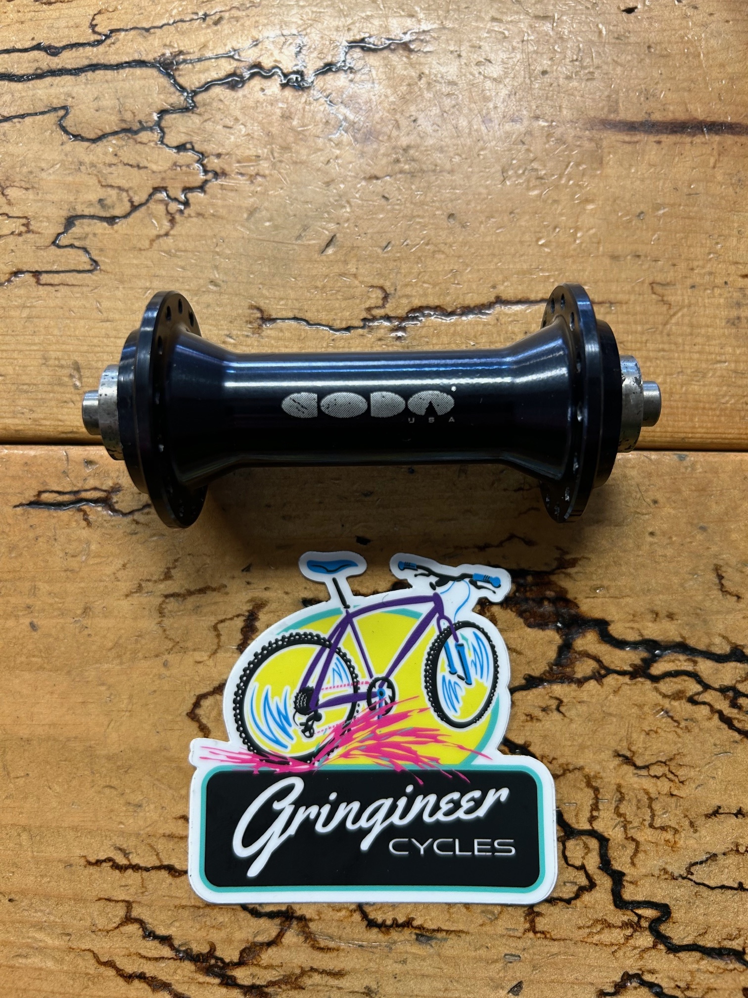 Coda Black Sealed Bearing 28 Hole Front Hub - Gringineer Cycles