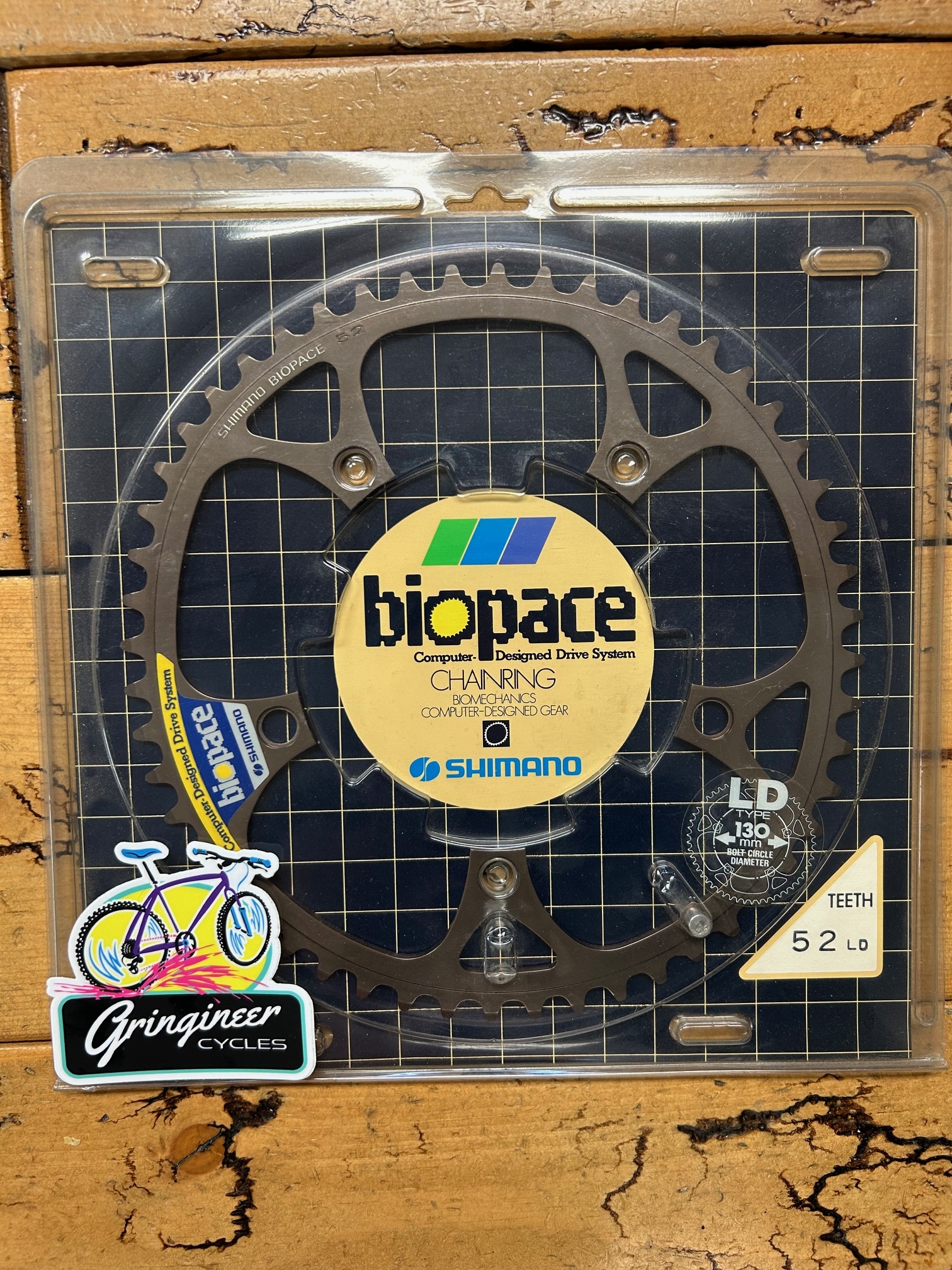 Shimano 52 Tooth 130 BCD Biopace Chainring NOS - Gringineer Cycles