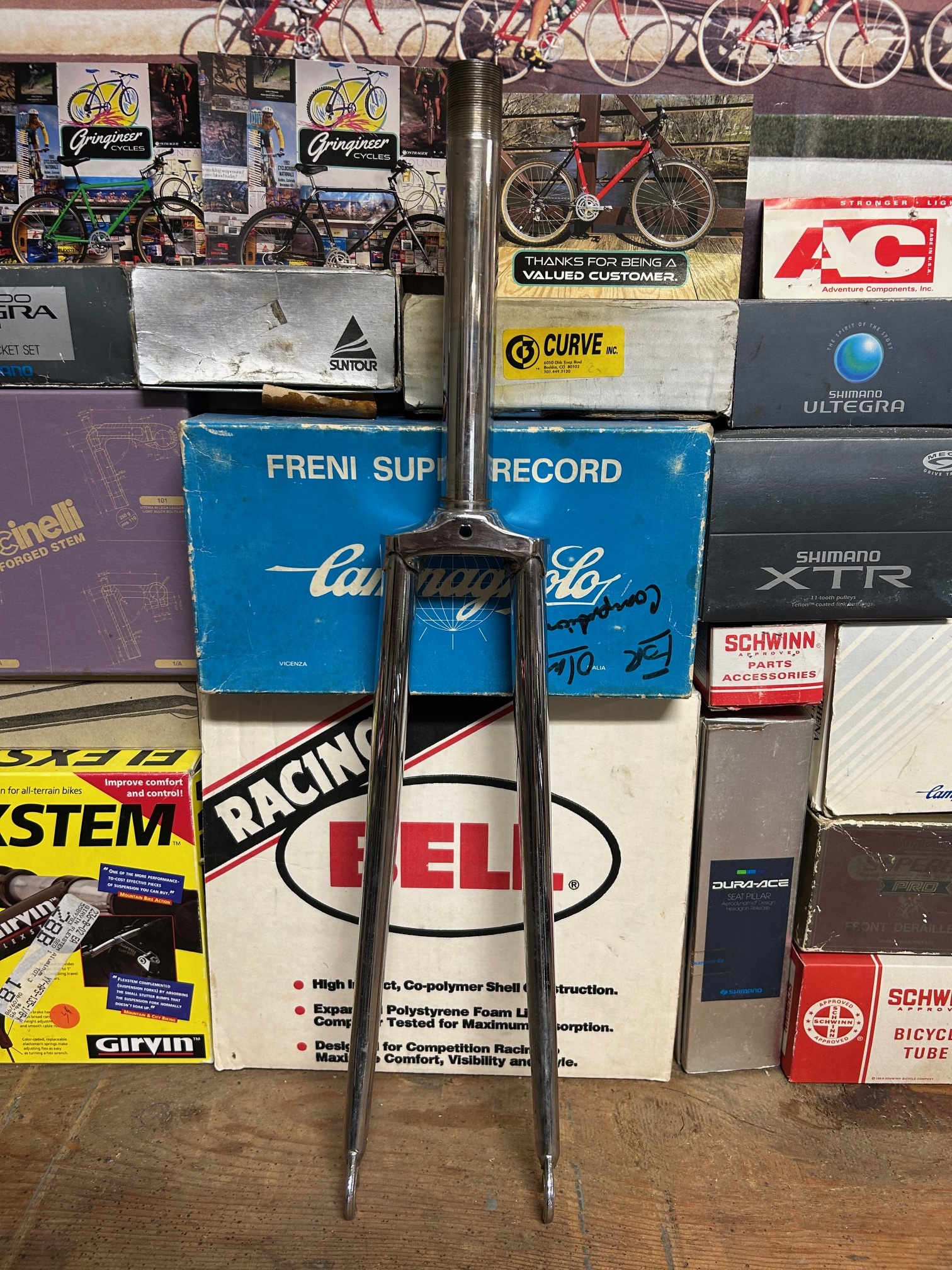 Tange Chrome 700c Lugged 1 Inch Threaded Fork - Gringineer Cycles