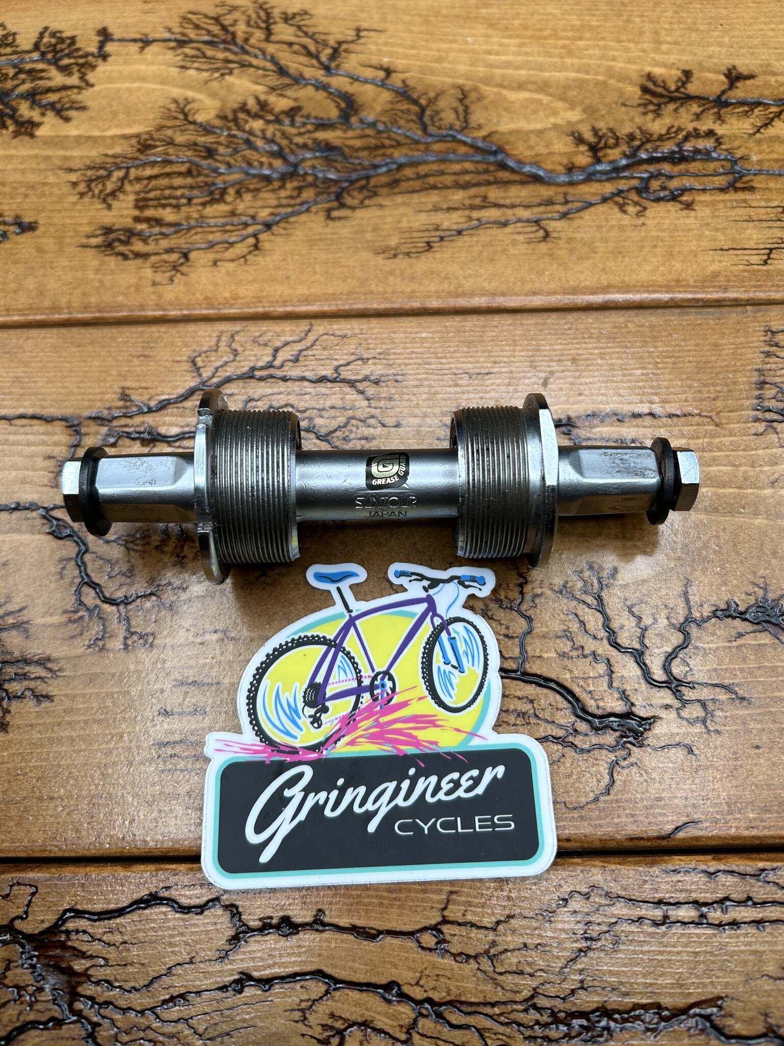 Suntour Grease Guard 68x126 Square Taper Bottom Bracket - Gringineer Cycles