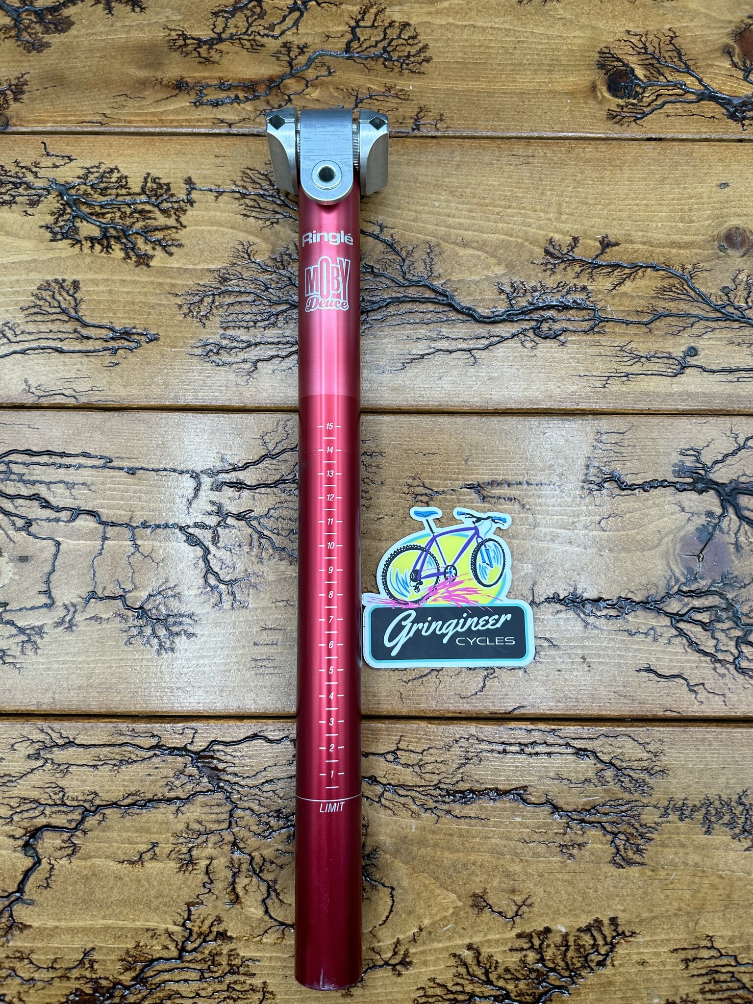 Ringle Moby Deuce Red Anodized 27.2mm Seatpost - Gringineer Cycles