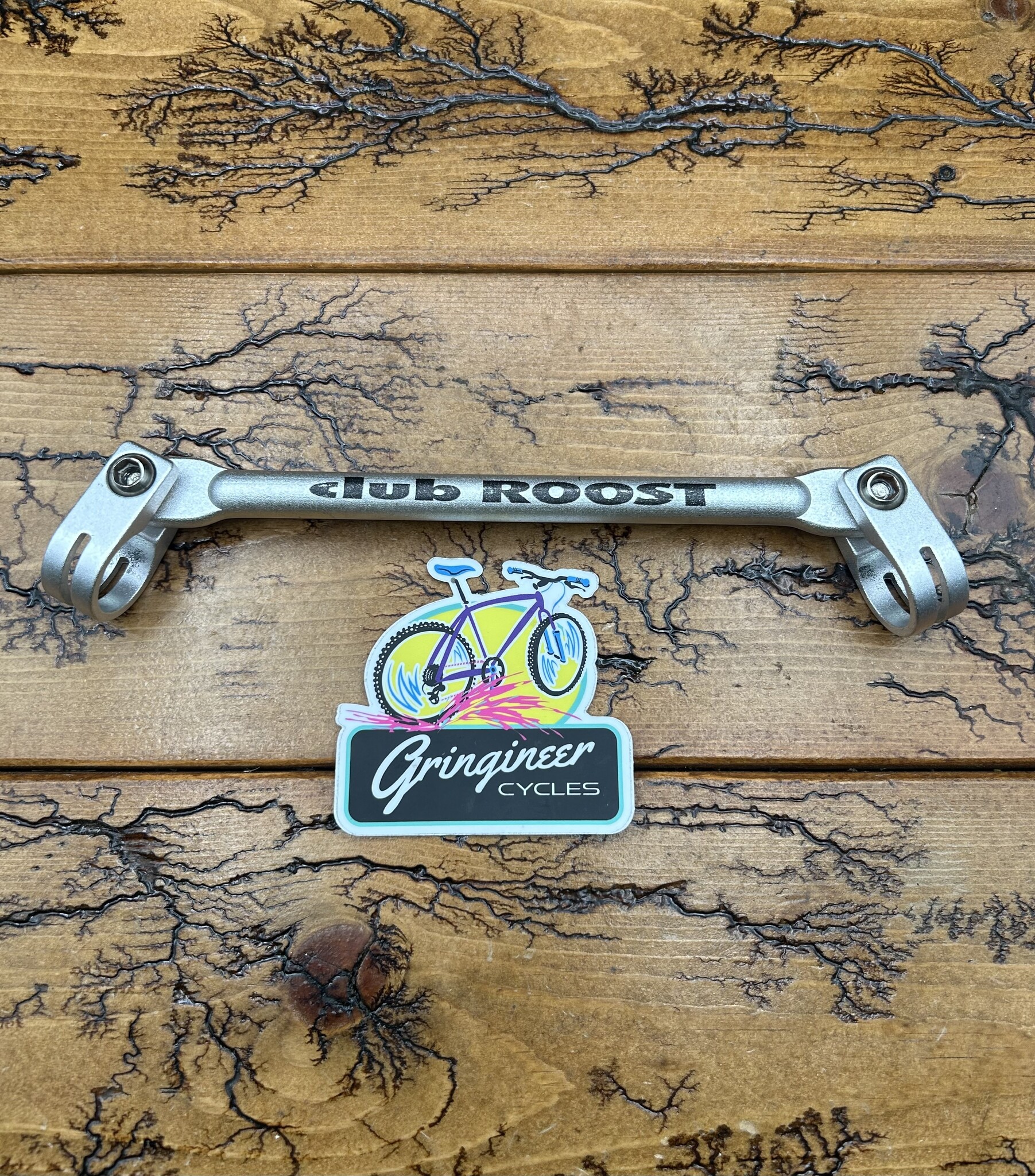 Club Roost Go Fast Silver Handlebar Brace - Gringineer Cycles