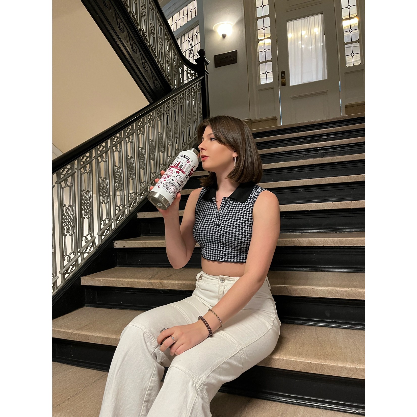 Waterbottle MSM, Julia Gash art (Gigi 24oz) copper insulated ...