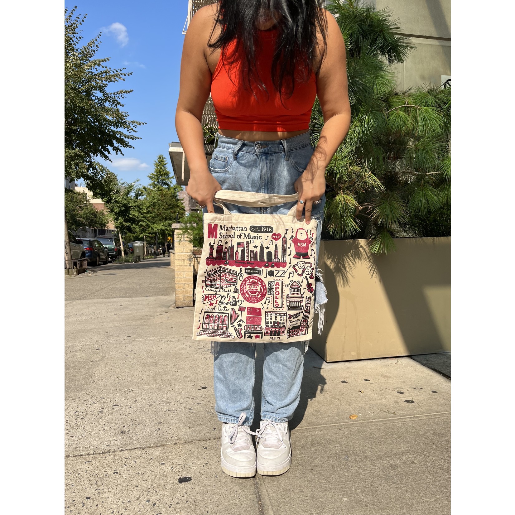 tote bag: Julia Gash MSM art tote - Manhattan School of Music Campus Store
